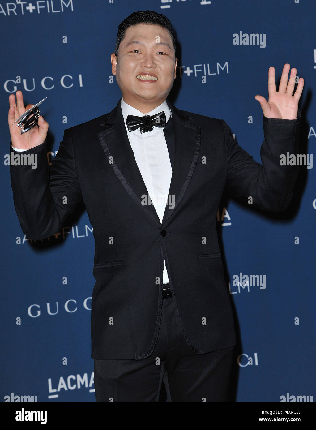 PSY arriving at LACMA Art + Film Gala 2013 at the LACMA Museum in Los ...