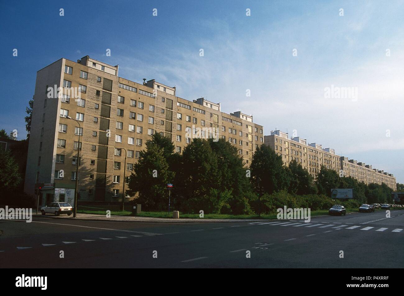POLAND. WARSAW. Buildings built during the Communist era Stock Photo ...