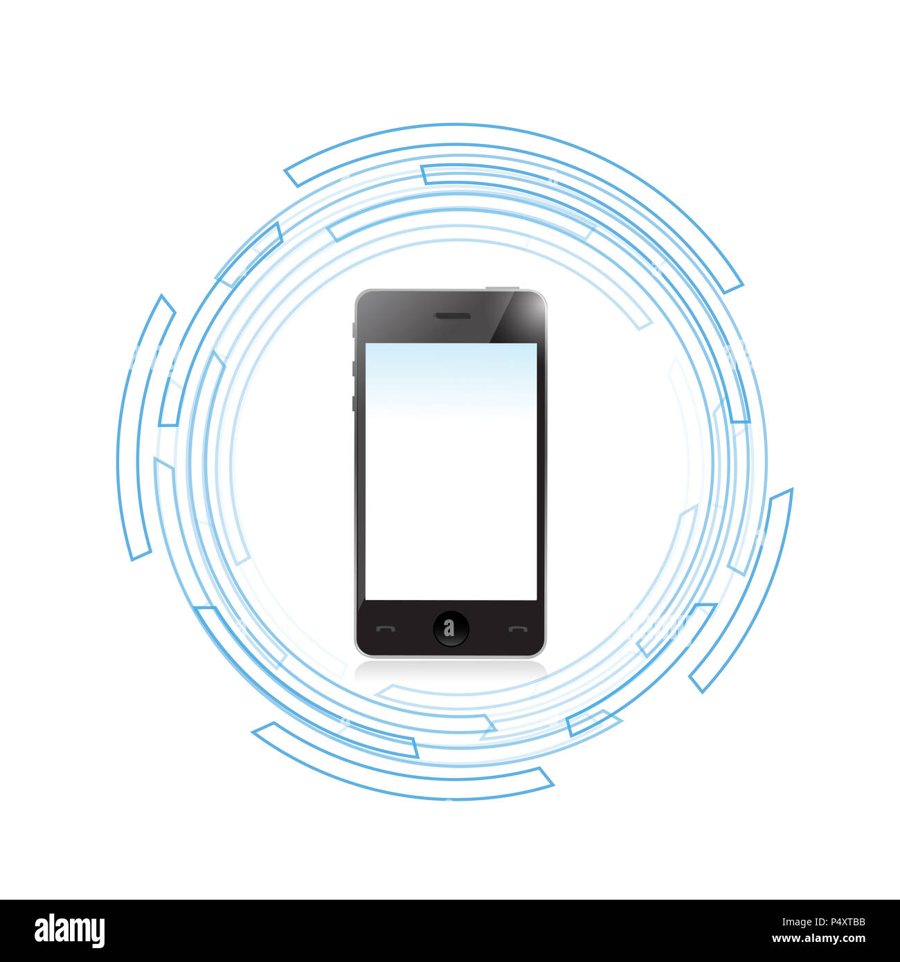 Smart Phone technology on the move. vector illustration design over ...