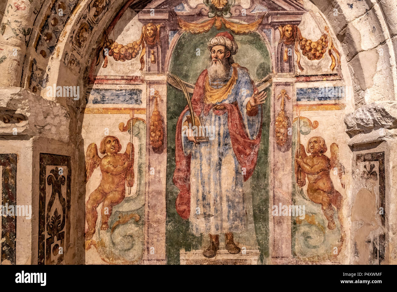 The chapel of saint cosma and damiano hi-res stock photography and ...