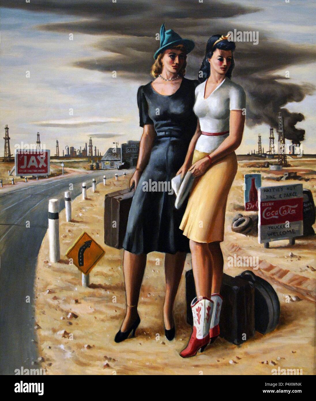 ARTE SIGLO XX. ESTADOS UNIDOS. JERRY BYWATERS (1906-1989). Pintor ...