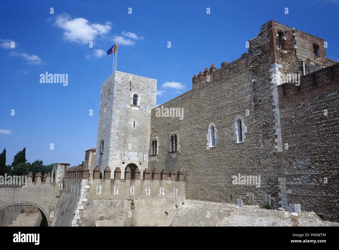 France. Perpignan. Palace of the Kings of Majorca. 13th - 14th ...