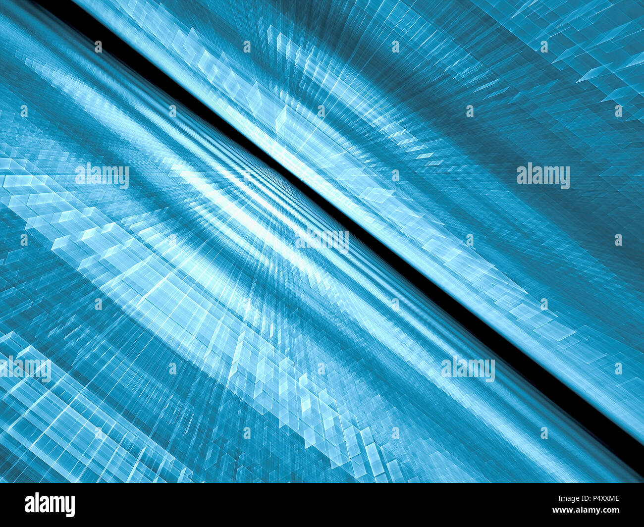 Perspective technology background - abstract computer-generated 3d ...