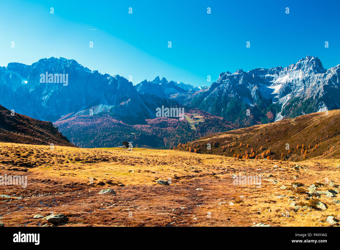 Autumn in the italian alps Stock Photo - Alamy