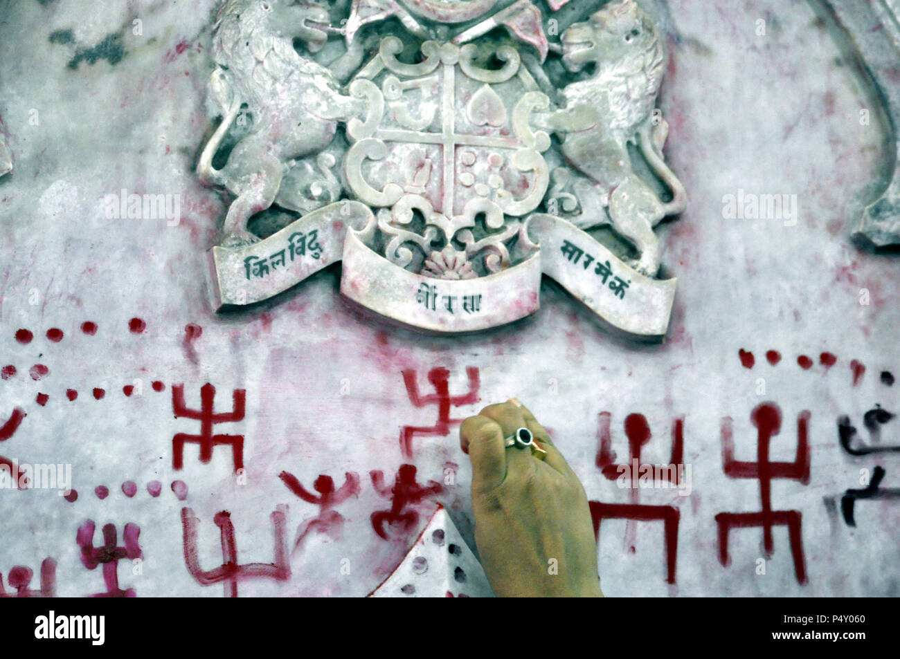 Swastika india hi-res stock photography and images - Alamy