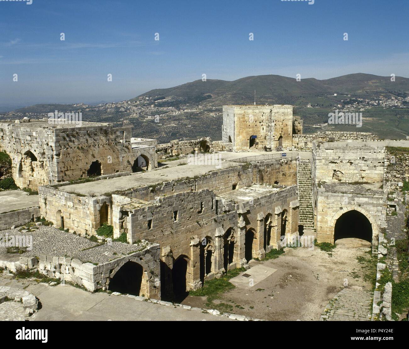 Syria. Krak des Chevaliers. Castle built in the twelfth century by the ...