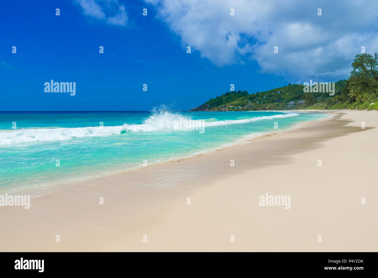 Anse Intendance - Beautiful beach on island Mahé in Seychelles Stock ...