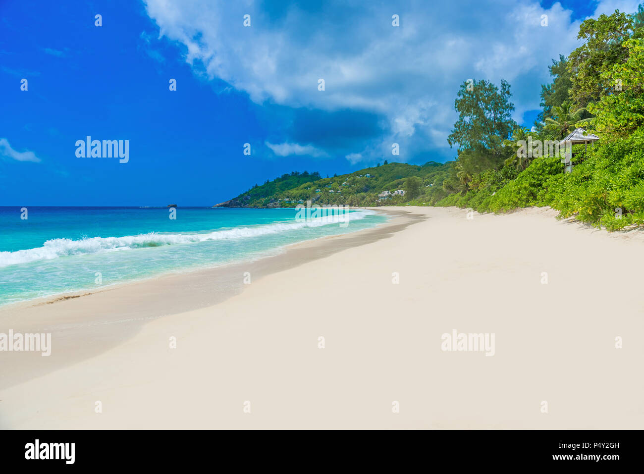 Anse Intendance - Beautiful beach on island Mahé in Seychelles Stock ...