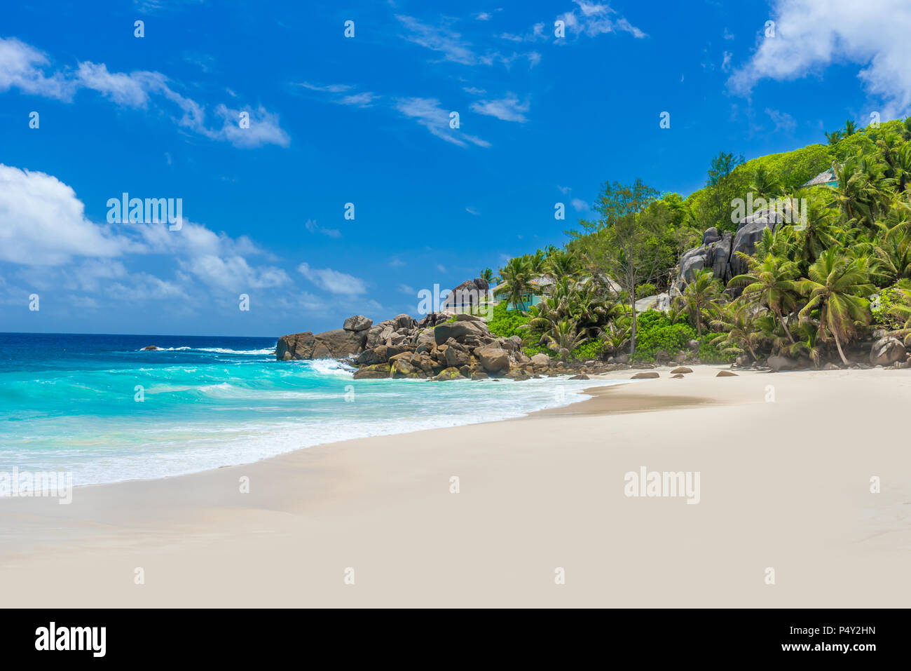 Anse Intendance - Beautiful beach on island Mahé in Seychelles Stock ...