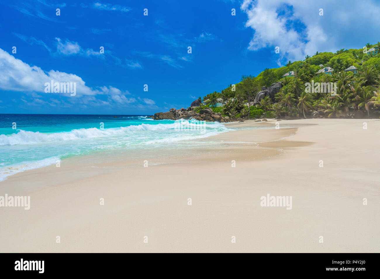 Anse Intendance - Beautiful beach on island Mahé in Seychelles Stock ...