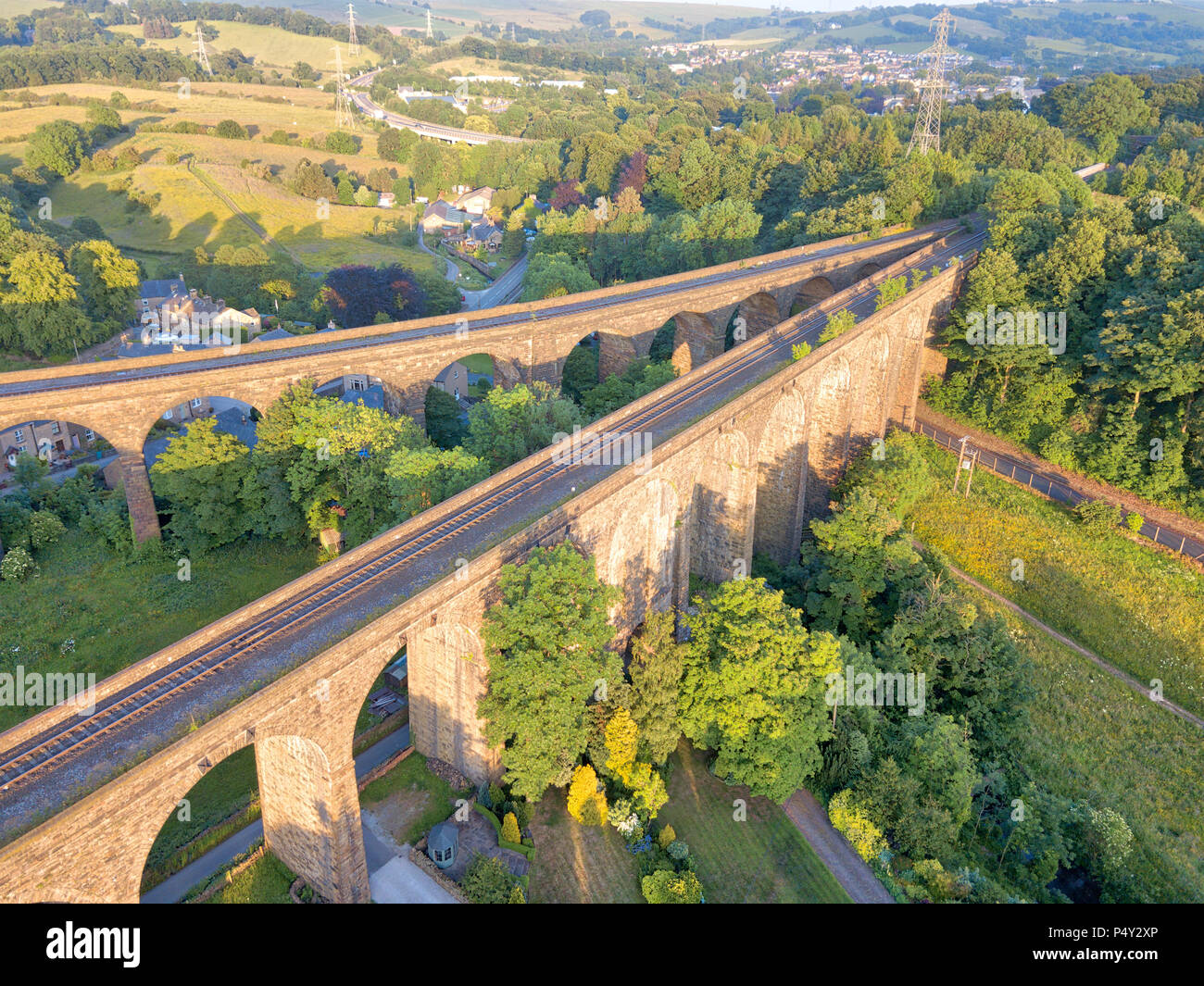 Double line railway bridge hi-res stock photography and images - Alamy