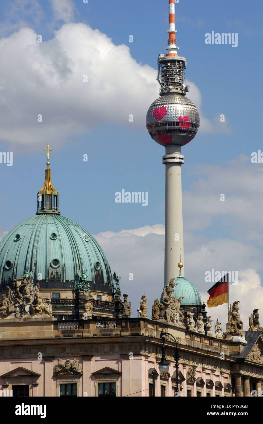 Germany. Berli n. TV tower built between 1965 and 1969 by the former ...