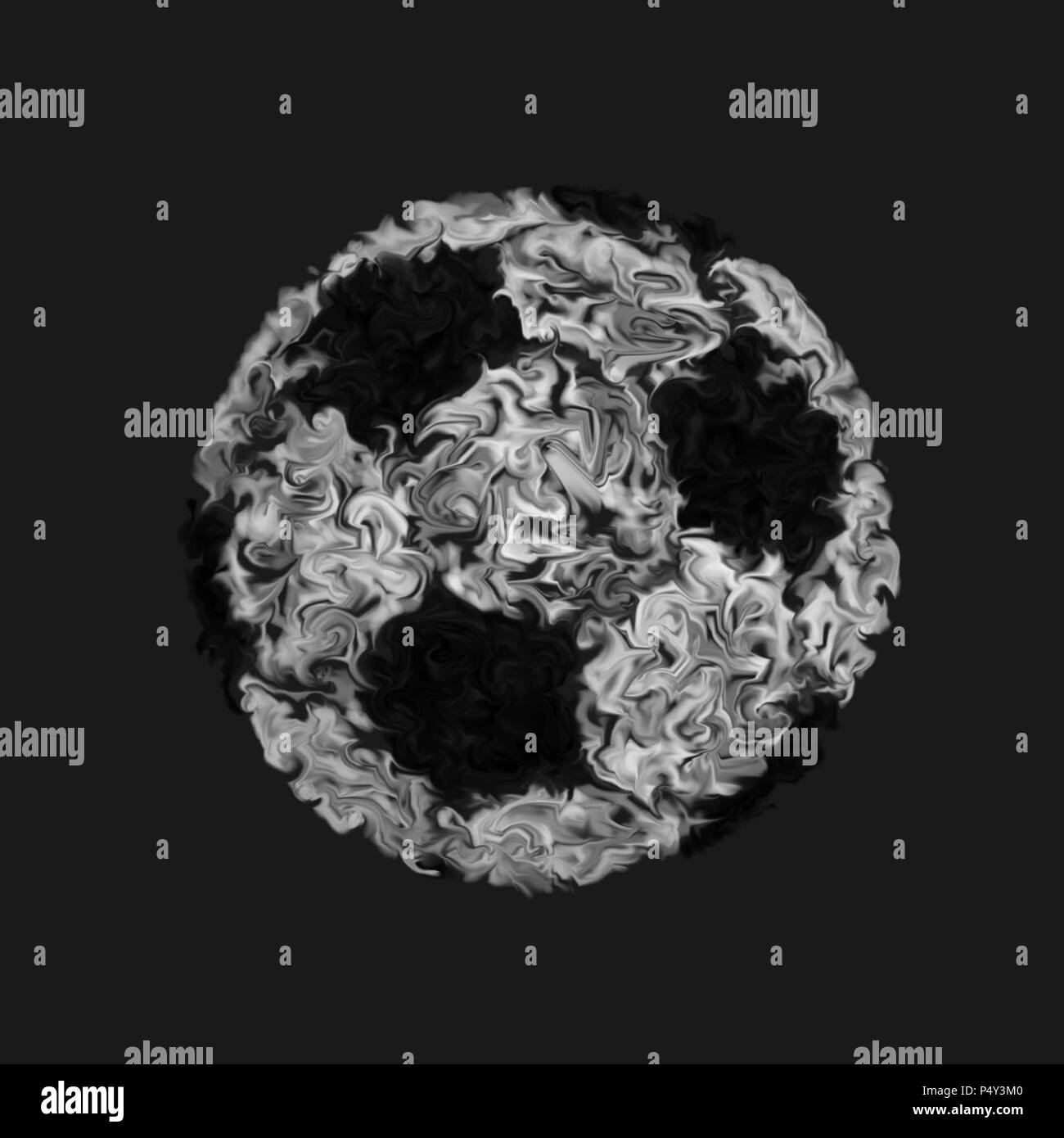Soccer Ball - Digital Pulsing Color Design Stock Photo - Alamy