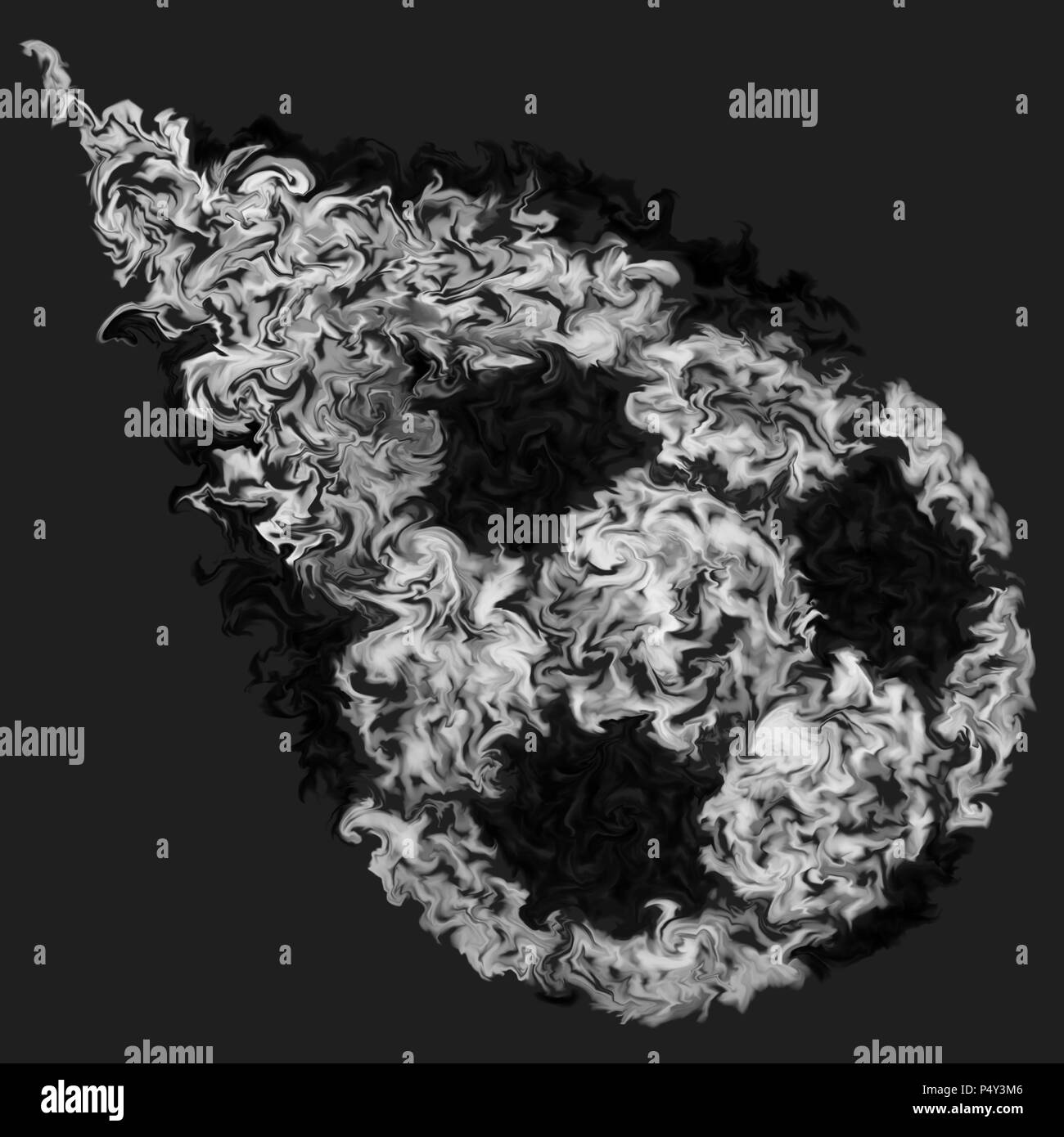 Illustration soccer ball flying Black and White Stock Photos & Images ...