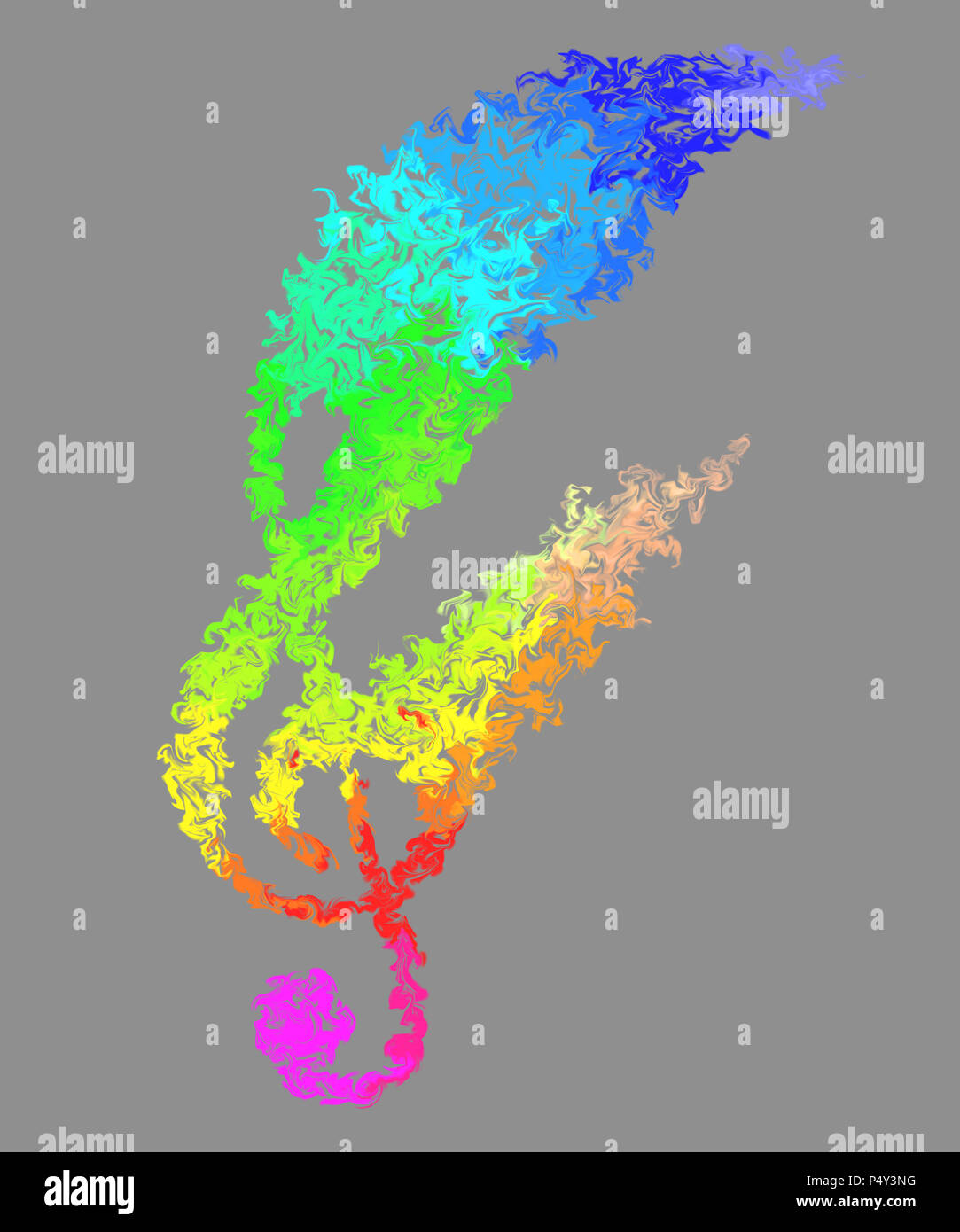 Colorful music notes symbol flying hi-res stock photography and images ...