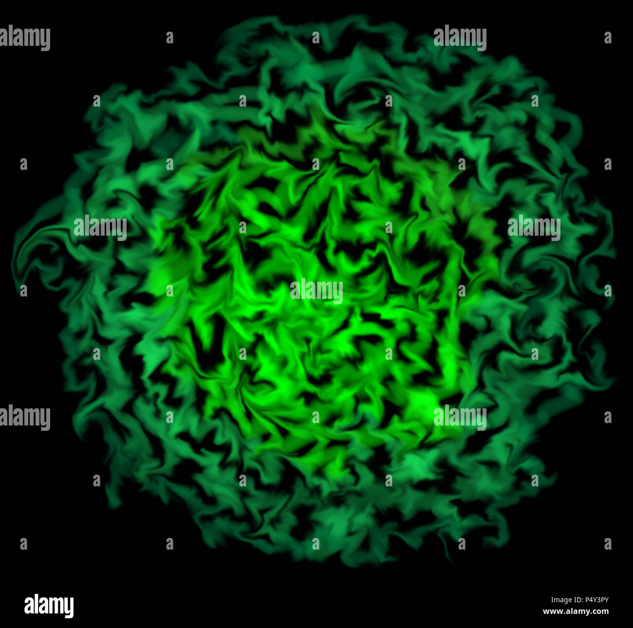 Ball of Color - Smeared Pulsing Colors, Fire Design Stock Photo - Alamy