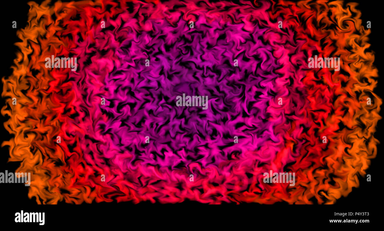 Burning Sun - Smeared Pulsing Colors, Fire Design Stock Photo - Alamy