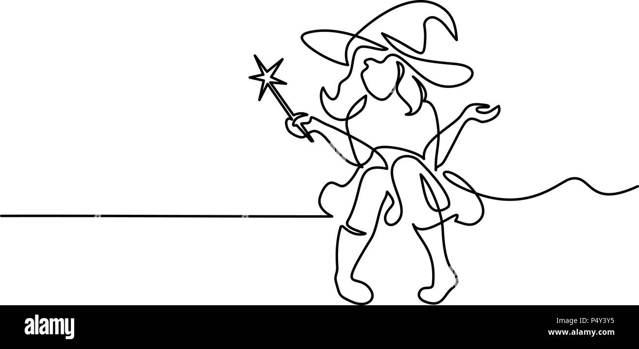 Beautiful mage woman holding Magic wand Stock Vector Image & Art - Alamy