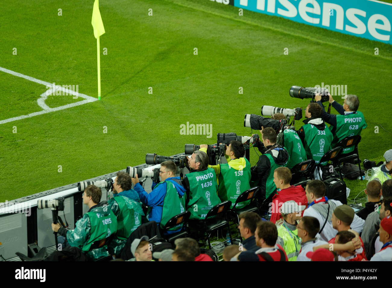 Press photographers champions league football hi-res stock photography ...