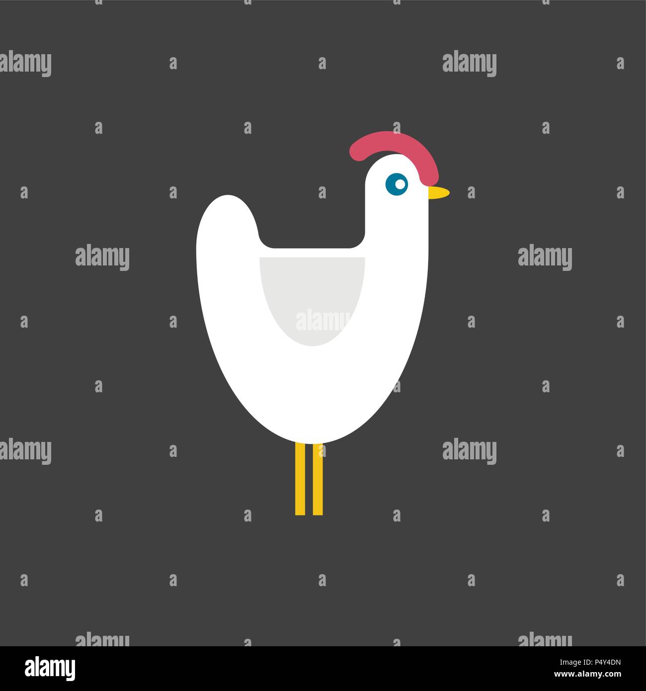 Real Chicken Stock Vector Images - Alamy