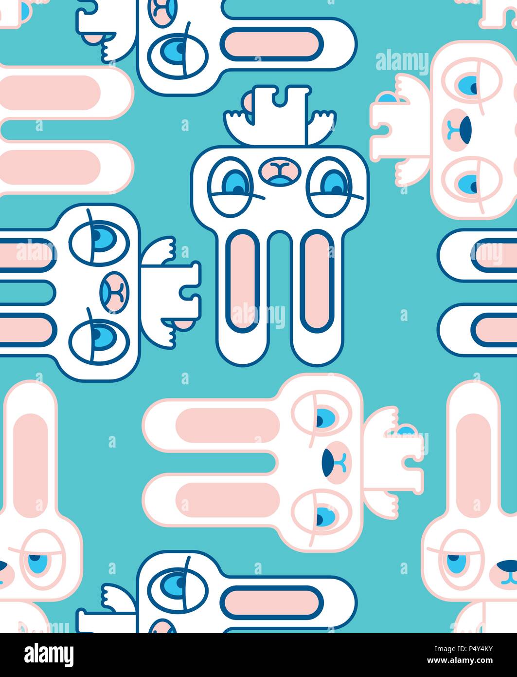 Little hare pattern seamless. Sweet rabbit background. Children cloth ...