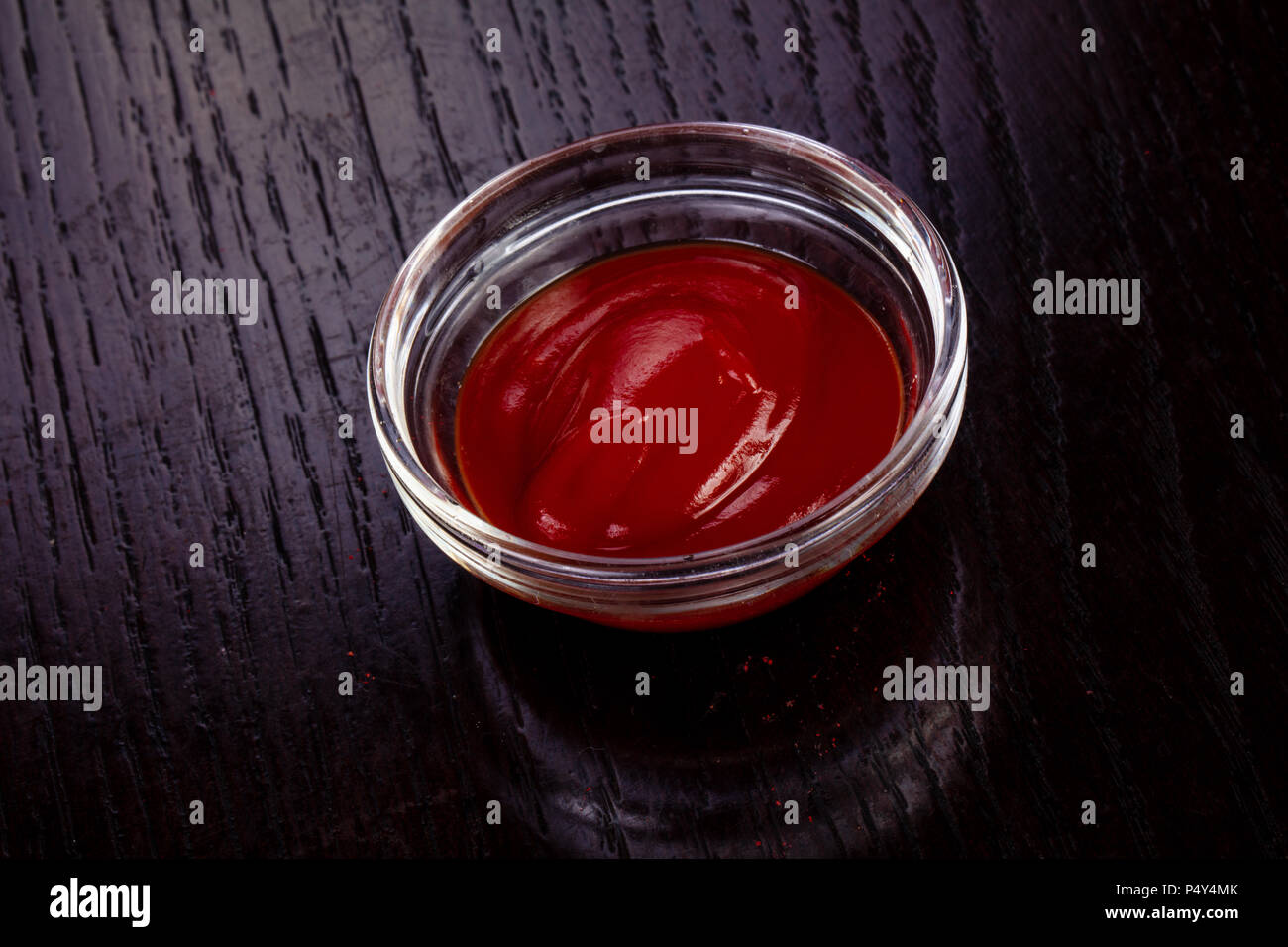 Bowl of salty red ketchup Stock Photo - Alamy