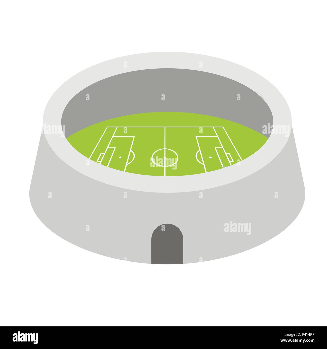 Football arena Stadium. Sports building symbol. Vector illustration ...