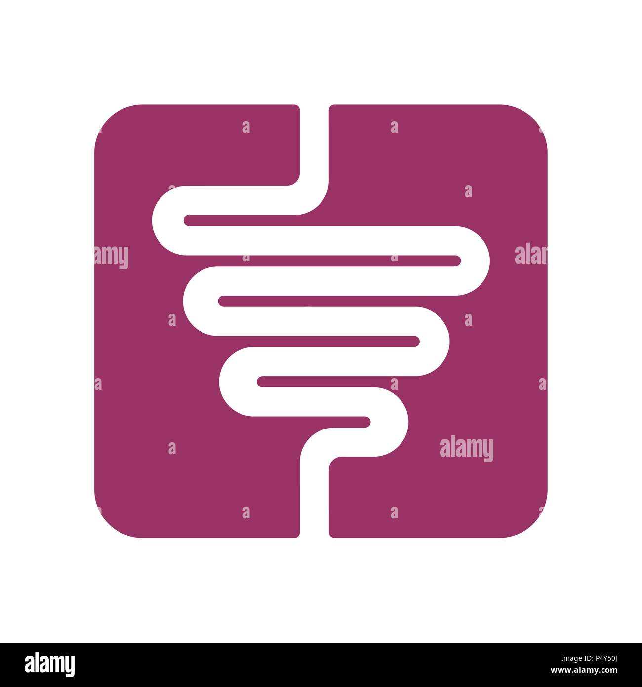 Intestines sign. digestive tract icon. Human gut symbol. Vector ...