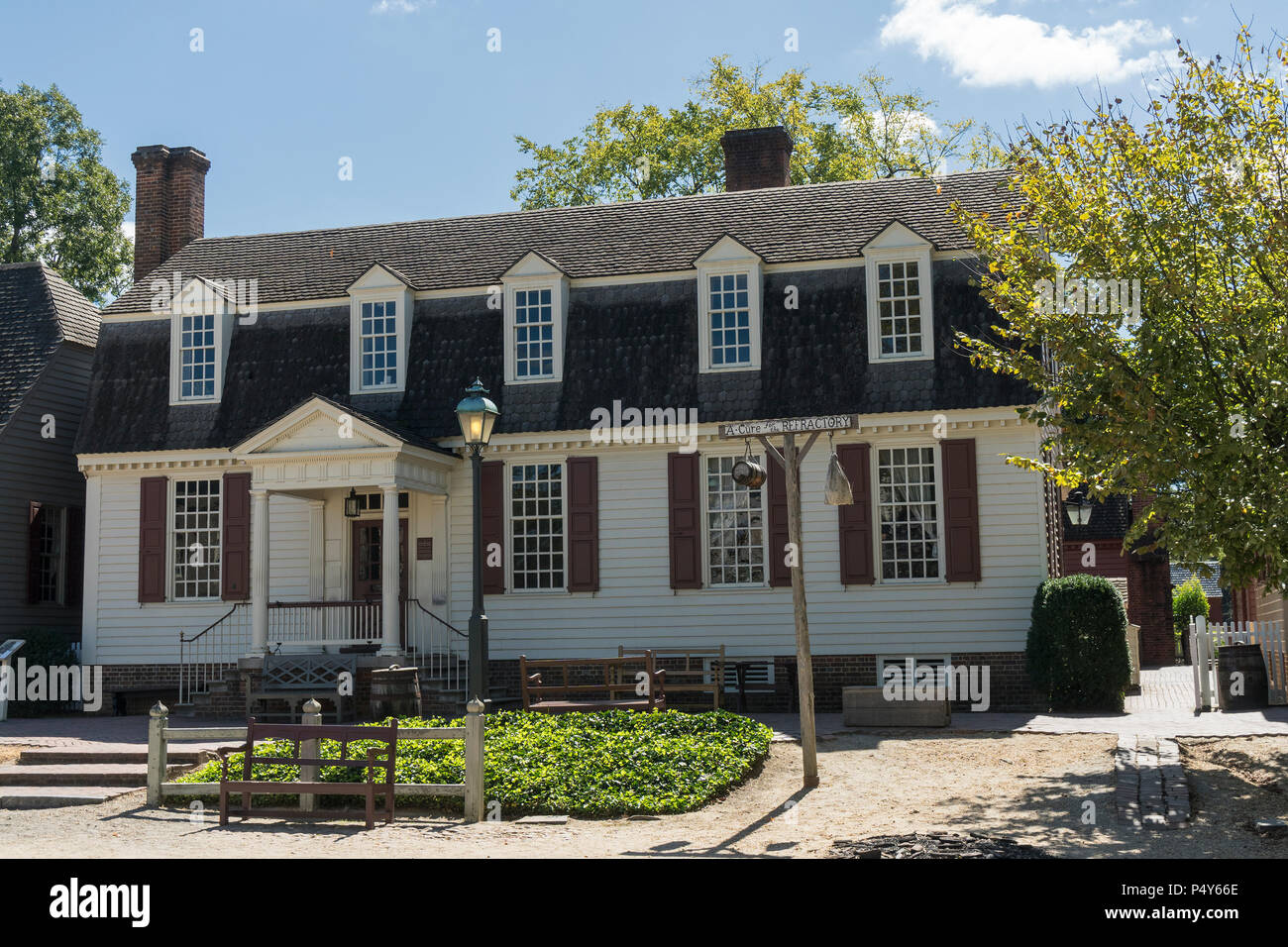Colonial Williamsburg Custis Tenement Stock Photo - Alamy
