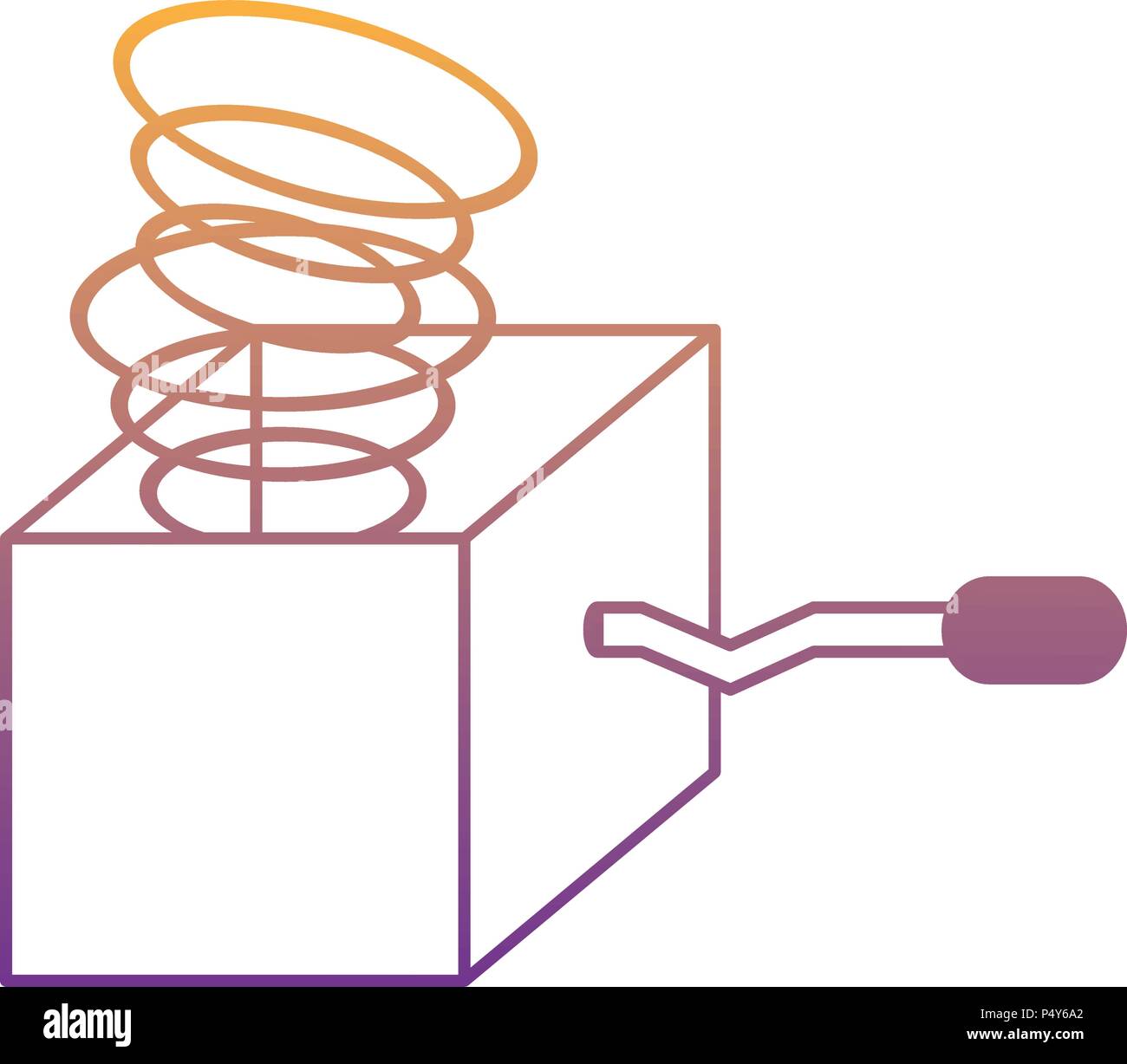 Joke box over white background, vector illustration Stock Vector Image ...