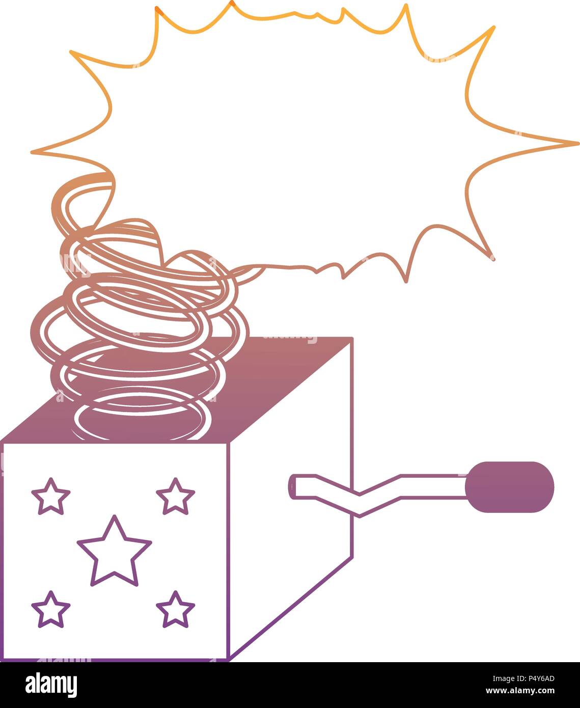 Joke box over white background, colorful design. vector illustration ...