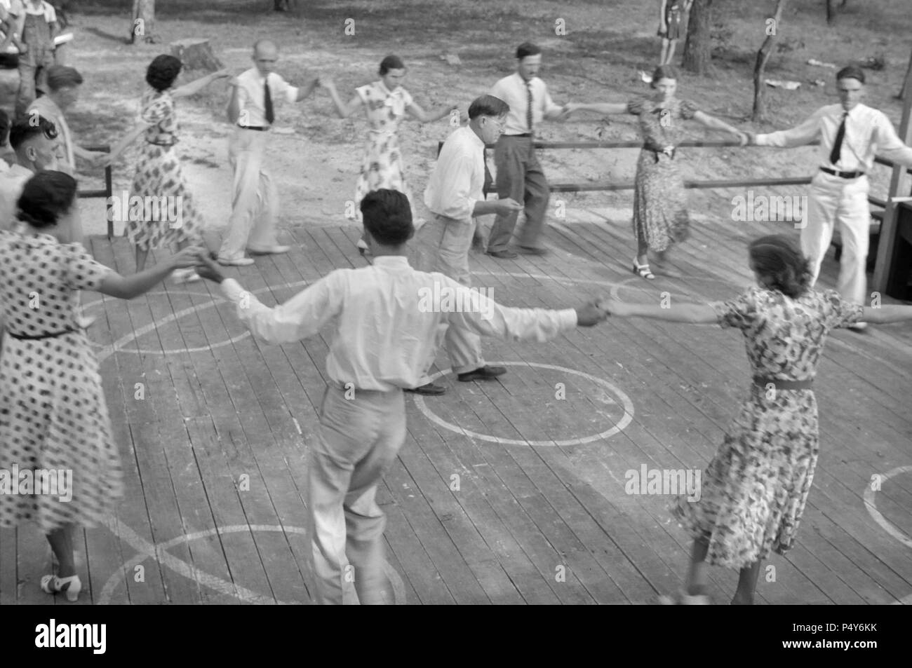 Square Dance, Skyline Farms, Alabama, USA, Ben Shahn, U.S. Resettlement ...