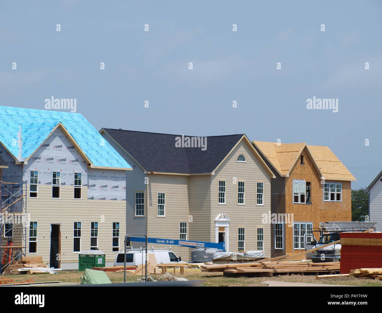 Gables,Rooftops and a New Community Stock Photo - Alamy