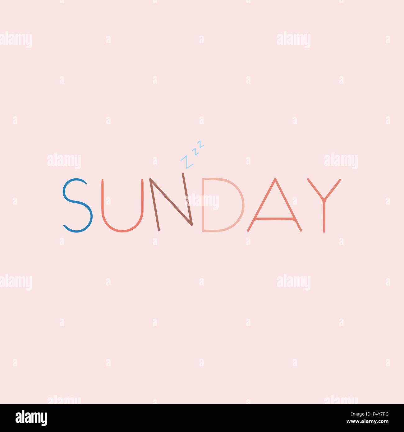 Sunday morning bed Stock Vector Images - Alamy