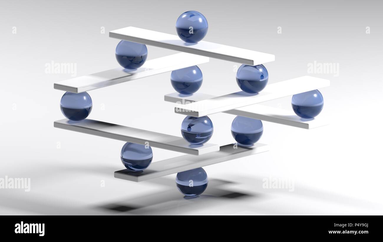 Harmony and balance - 3D rendering Stock Photo - Alamy