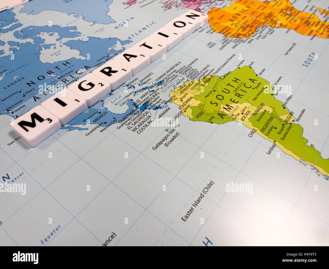 representation of people migration across the United States of America ...