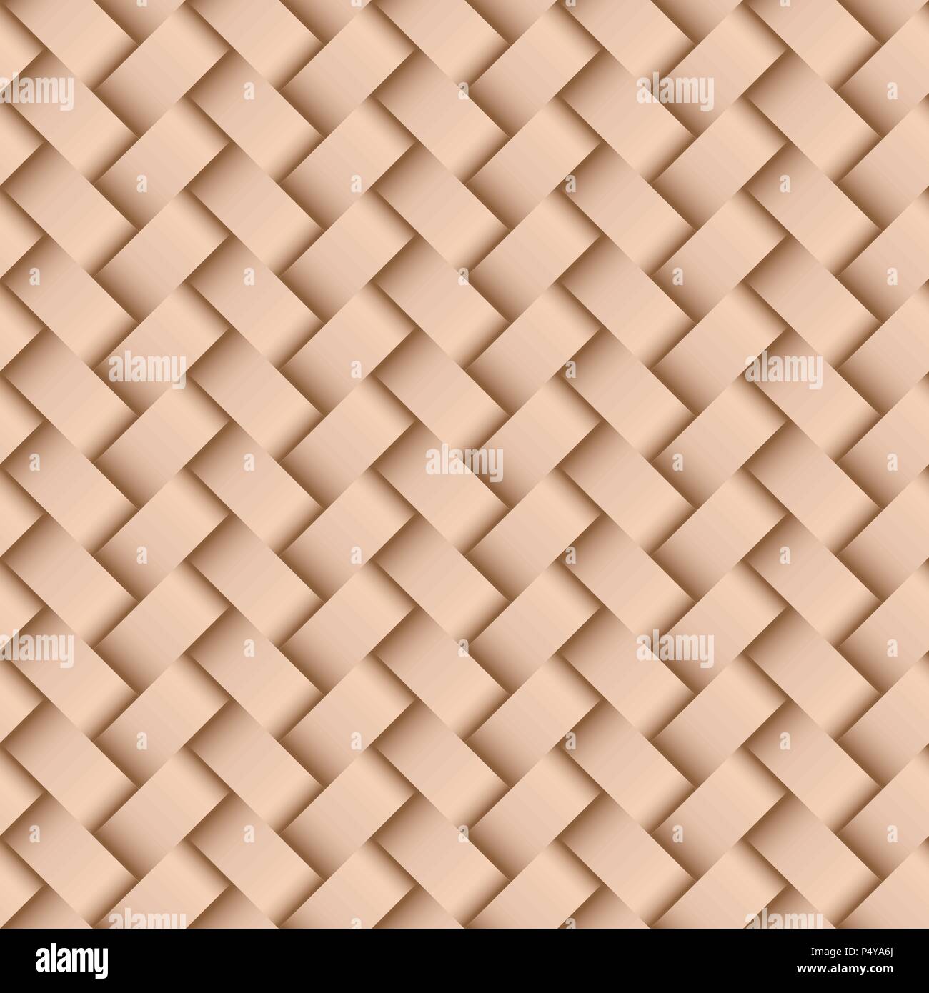 Texture of beige leather weaving seamless pattern. Vector background ...