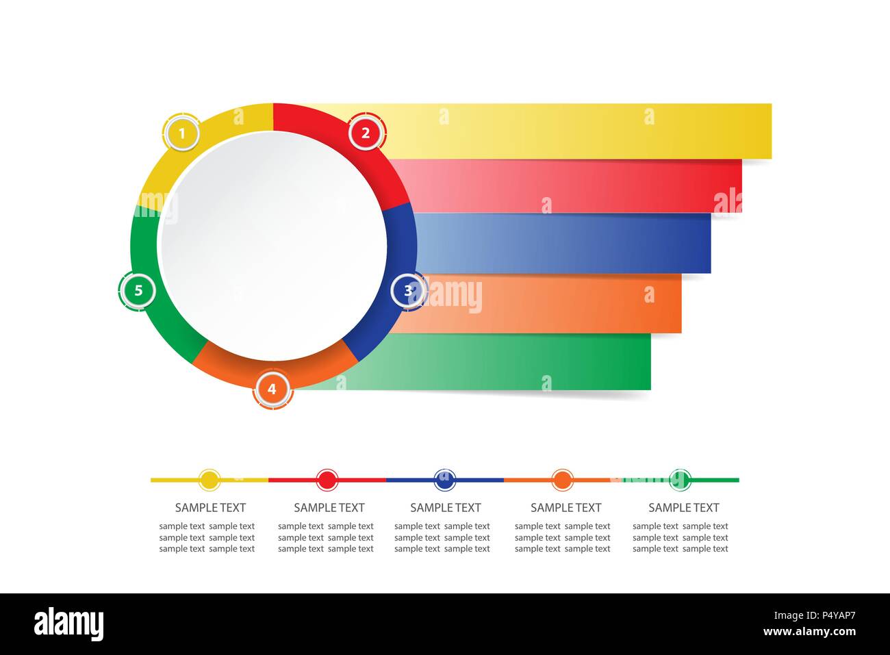 Five sections Stock Vector Images - Alamy