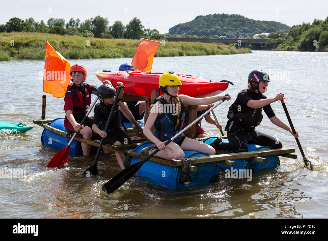 Homemade raft hi-res stock photography and images - Alamy