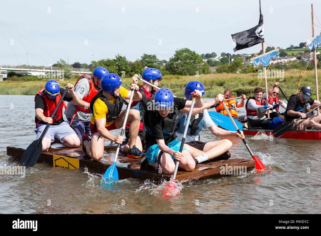Homemade raft hi-res stock photography and images - Alamy