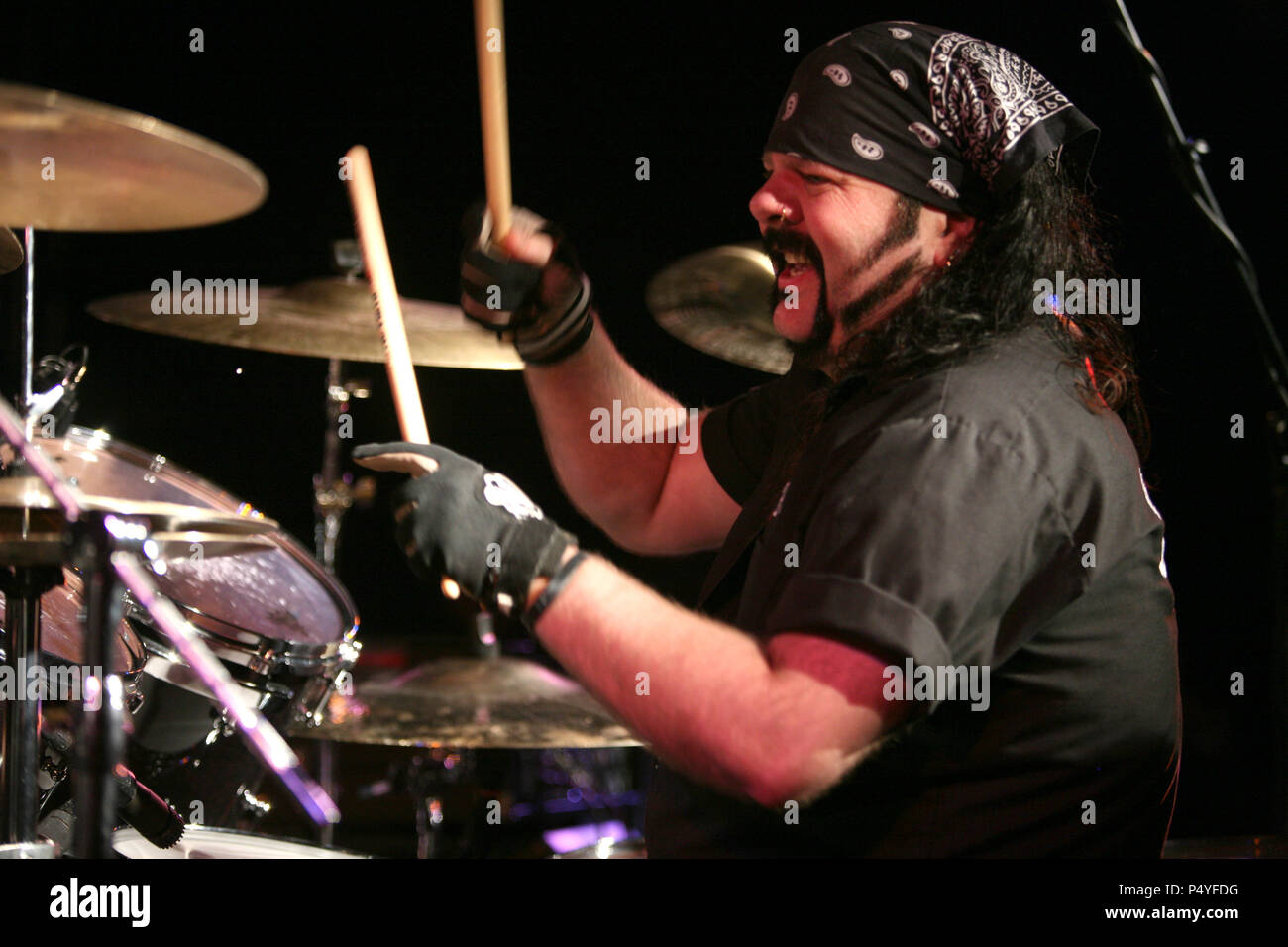 ***FILE PHOTO*** Vinnie Paul, founder member of Pantera, has passed away. VINNIE PAUL of PANTERA ...