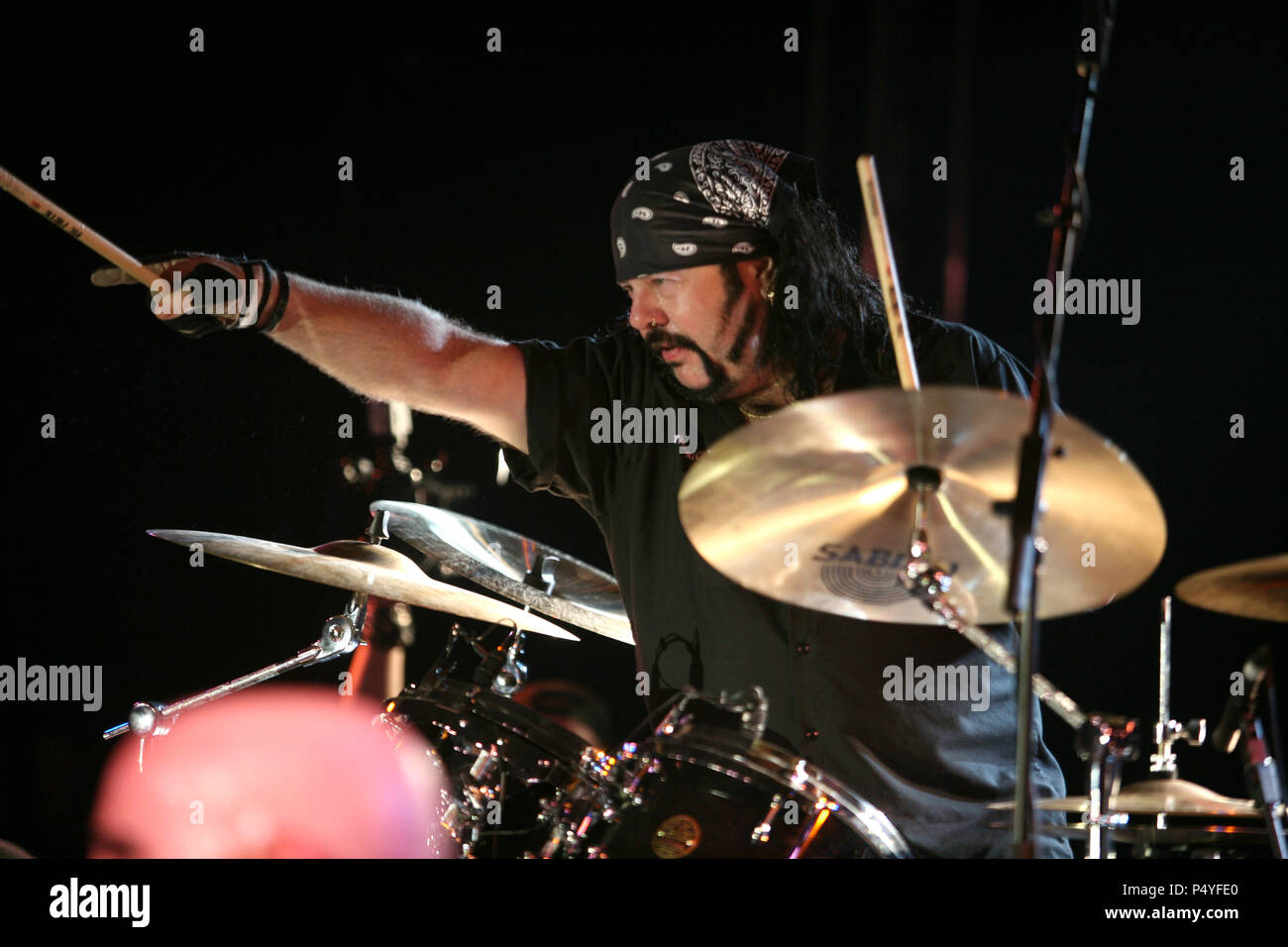 ***FILE PHOTO*** Vinnie Paul, founder member of Pantera, has passed away. VINNIE PAUL of PANTERA ...