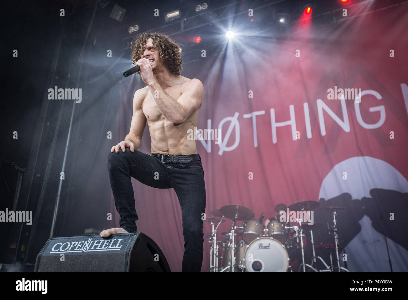 Copenhagen, Denmark. June 23, 2018. The American rock band Nothing More ...