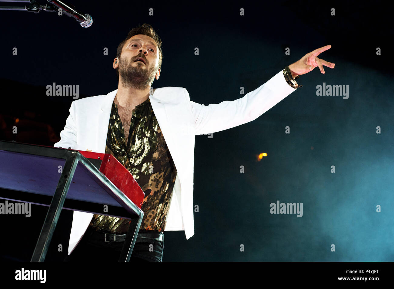 Rome, Italy. 23rd June, 2018. Cesare Cremonini in concert at the ...