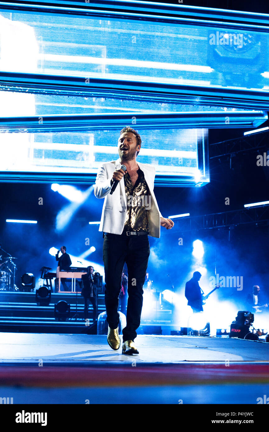 Rome, Italy. 23rd June, 2018. Cesare Cremonini in concert at the ...