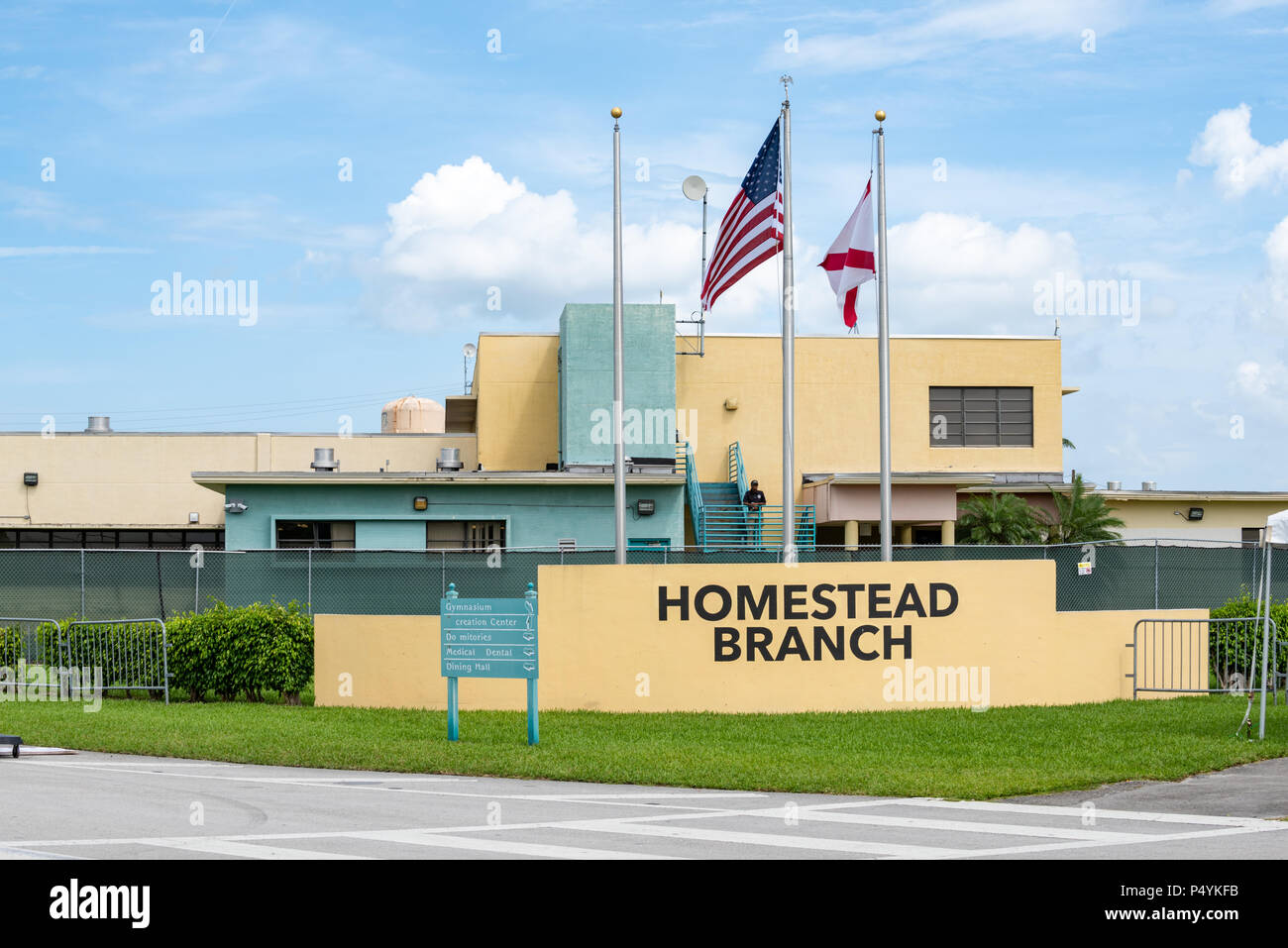 Miami, USA. 23rd June 2018. Homestead Temporary Shelter for ...