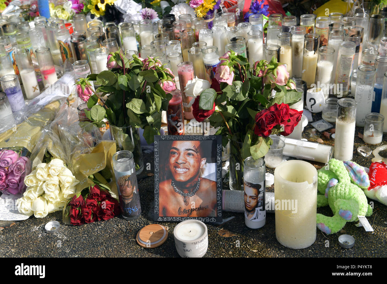 DEERFIELD BEACH, FL - JUNE 23:Hip-hop mourns rapper XXXTentacion after ...