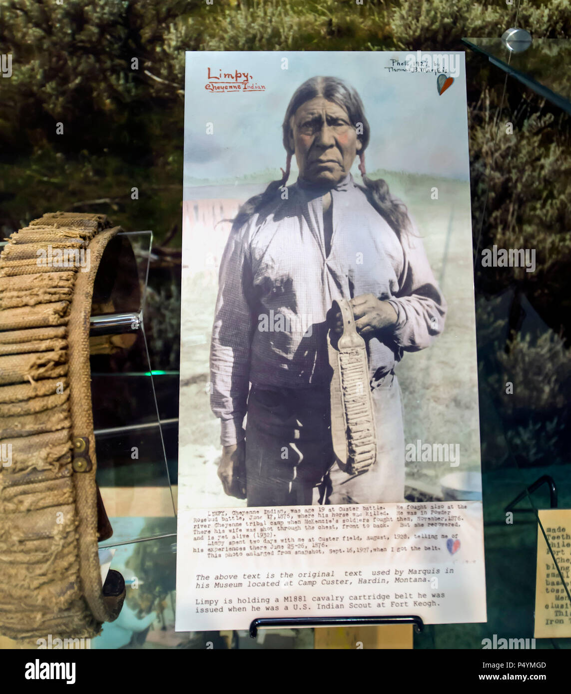 Crow Agency, Montana, USA. 22nd June, 2018. An exhibit at the Little ...