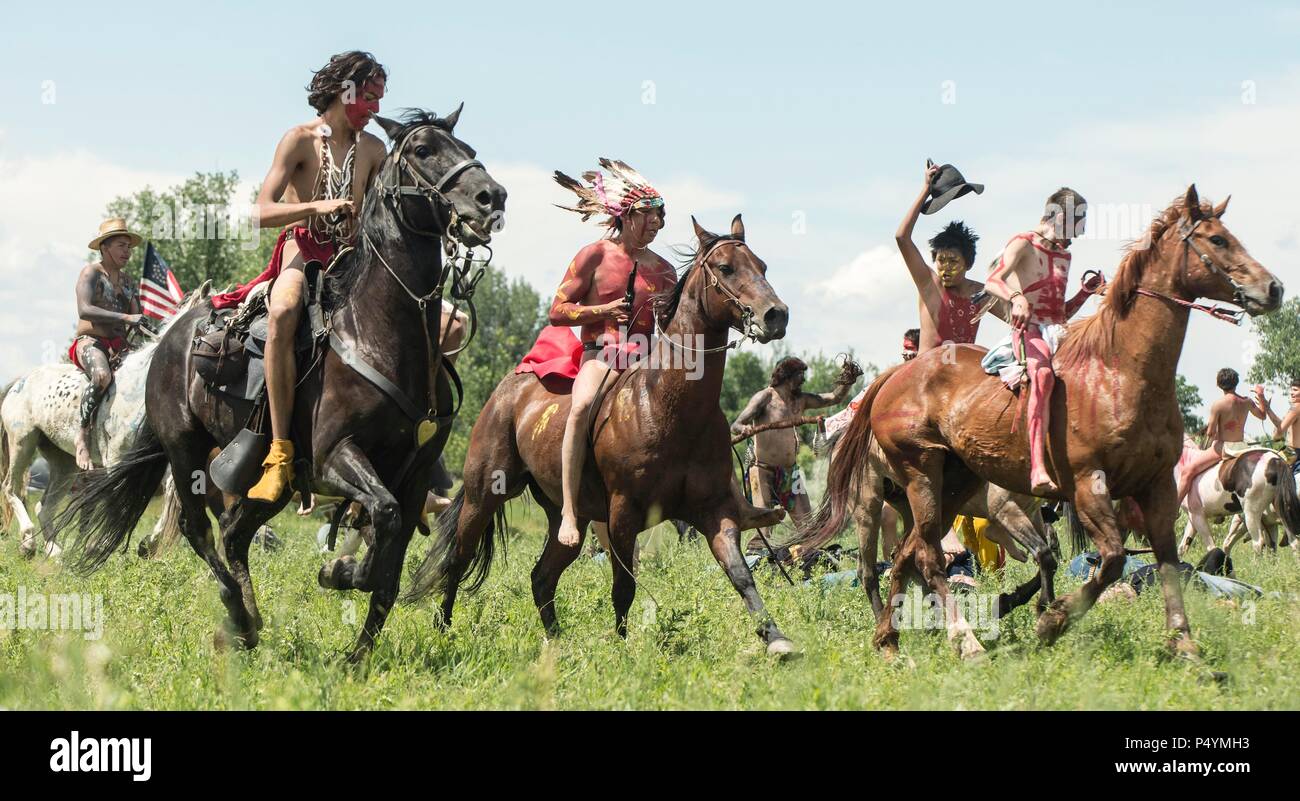 Little bighorn reenactment hi-res stock photography and images - Alamy