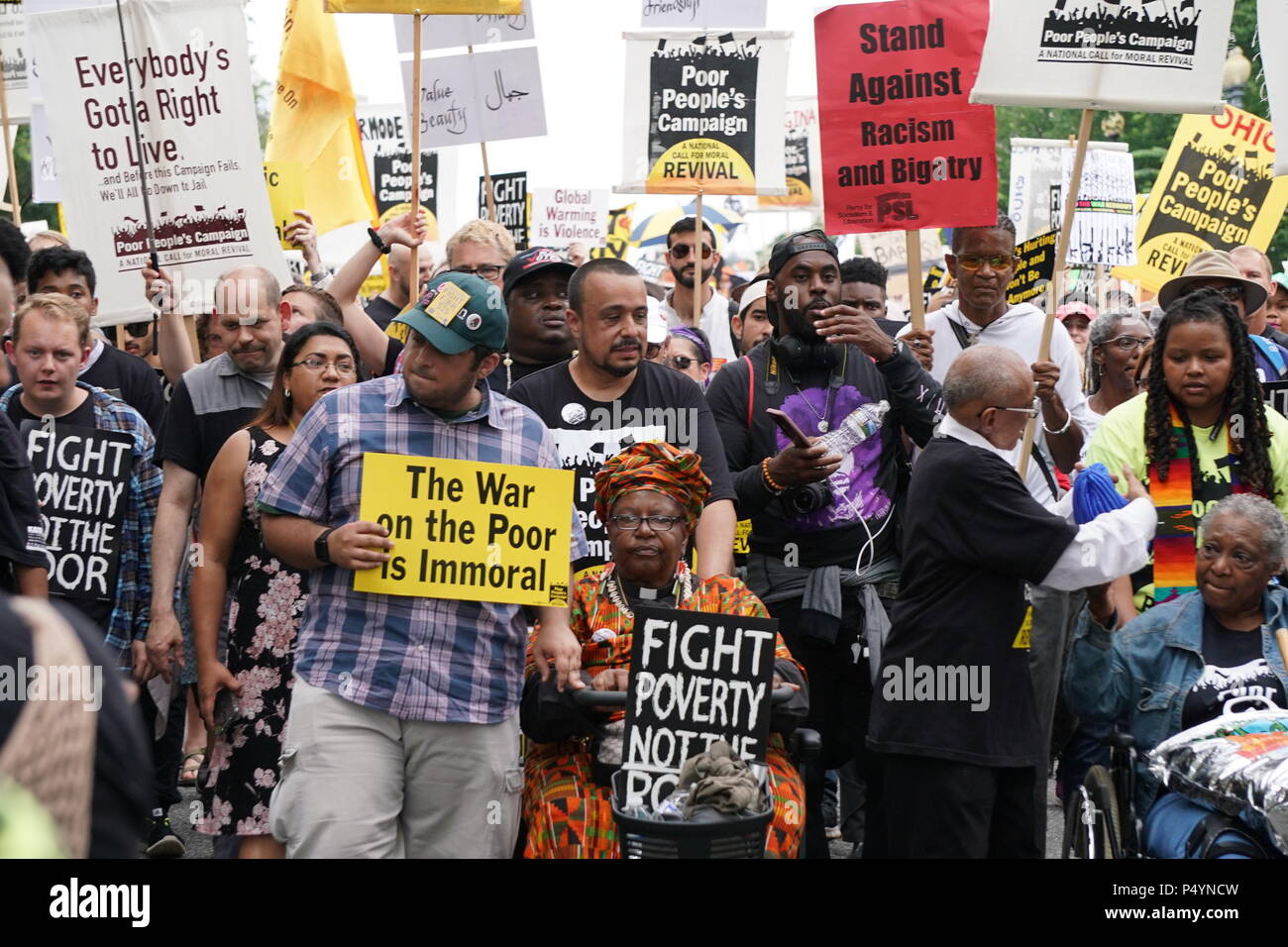Washington, DC, USA. 23rd June, 2018. The Poor People's Campaign holds ...